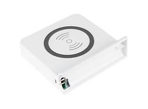 4014619842735 - Wireless Charger Good Connections Qi-fähig Leistung 15 W für USB-Desktop-Schnellladestation mit 110 W Anschluss an linker Seite weiß