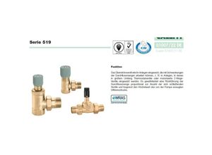 8016615012293 - Differenzdruck-Überstromventil 3 4 1-6 einstellbar mit Skala 519500 - Caleffi