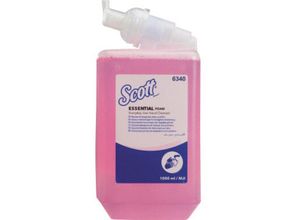 5033848010035 - Scott® ESSENTIAL™ Schaumseife Inhalt 1 l VE 6 Stk rosafarbener Handreiniger parfümiert