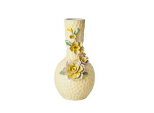 5708315229585 - RICE Keramik Vase Flower Ø 16 cm H25 cm Gelb