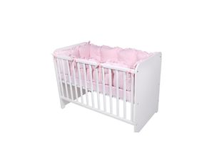 3800151976127 - Babybett-Nestchen 4-teilig rundum Babybett 120 x 60 cm 100% Baumwolle rosa 3800151976127 - Babybett-Nestchen 4-teilig rundum Babybett 120 x 60 cm 100% Baumwolle rosa