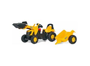 4006485023837 - Trettraktor jcb mit Anhänger + Frontlader ab 25 Jahre Schlepper - Rolly Toys