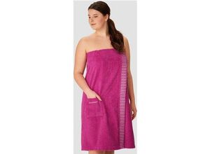 4251806419480 - SCHIESSER Sauna-Handtuch Knöpfe fuchsia - SCHIESSER Home 85*160