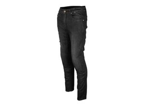 7630180101353 - GMS Rattle Slim Motorradjeans - Schwarz Grau - 38 - unisex