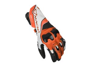 8718913129979 - Motorradhandschuhe Protego Weiß-Orange-Schwarz