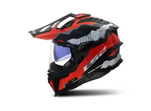 6942141775628 - Adventurehelm MX701 Explorer C Weiß-Rot