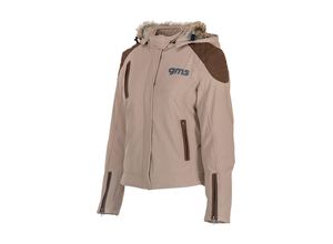 7630180117378 - GMS LunaGMS Luna Damen Motorrad Softshell Jacke - Braun - L - female