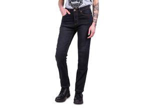 7350132504925 - Motorradjeans Rey Straight Regular Schwarz Damen W26 L30