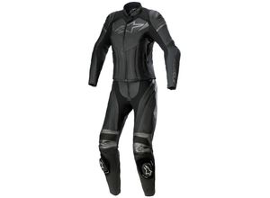 8059347015552 - Alpinestars Lederanzug Alpinestars Stella GP Plus Schwarz-Metallisch Grau 2-teilig