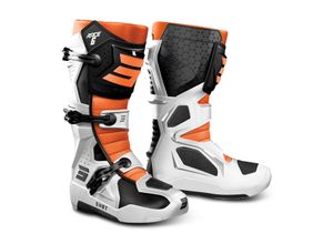 3666689020202 - Shot Race Gear Crossstiefel Shot Race 6 Schwarz-Weiß-Orange 42