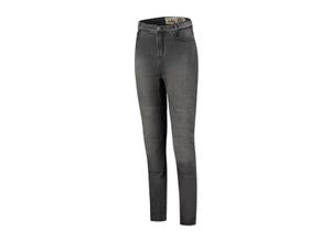 9504543777999 - Motorradjeans Rusty Stitches Emma Damen Schwarz