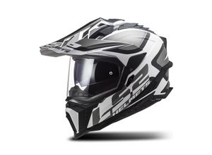 6923221119006 - Adventurehelm MX701 EXPLORER Alter Matt-Schwarz-Weiß