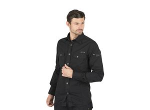 4051773012888 - Slim Fit Shirt Langarmhemd schwarz in M