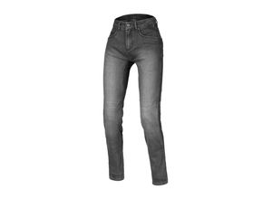 8718913105966 - Bloom Damen Motorrad Jeans - Grau - 32 - female