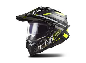 6923221129272 - Adventurehelm MX701 EXPLORER C EDGE Schwarz-HiVis Gelb