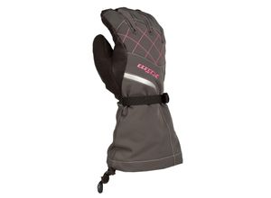 0681573612649 - Allure Black Damen Handschuhe - Schwarz Grau Pink - S - female