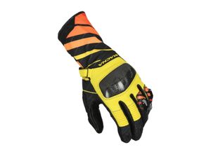 8718913129009 - Motorradhandschuhe Krown Schwarz-Gelb-Orange