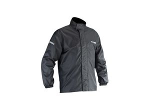 3661615258599 - Compact Motorrad Regenjacke - Schwarz - 4XL - unisex