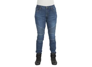 7630053169176 - Classic AR Moto Damen Motorrad Jeanshose - Blau - 30 - female