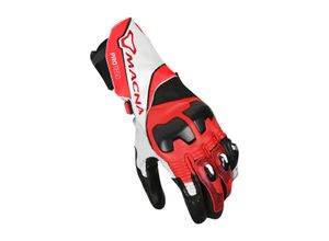 8718913129733 - Motorradhandschuhe Protego Rot-Weiß-Schwarz