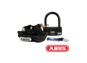 4003318328701 - Bügelschloss ABUS Granit 58-140 HBIII 100 + 12 KS 120 Kette Schwarz