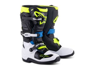 8059347052175 - Alpinestars Crossstiefel Alpinestars TECH 7 S Schwarz-Enamel Blau-Gelb Kinder 39