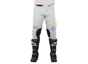 7630053157371 - iXS Crosshose iXS Stretch 19 Grau-Neongelb S 48