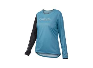 4046068601618 - ONeal MTB Shirt ONeal ELEMENT HYBRID V23 Ice Blau-Schwarz Damen XL