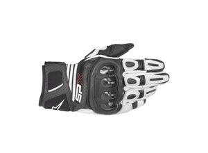 8033637972770 - Alpinestars SP X Air Carbon V2 Motorradhandschuhe - Schwarz Weiss - M - unisex