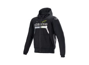 8059347019000 - Alpinestars Chrome Ignition Motorrad Textiljacke - Schwarz Gelb - 2XL - unisex