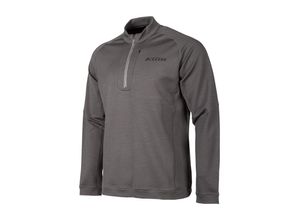 0681573631824 - Teton Merino 1 4 Zip Funktionsshirt - Grau - S - unisex