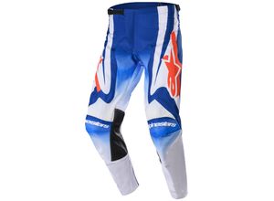 8059347077512 - Alpinestars Crosshose Alpinestars RACER SEMI Blau-Hot Orange 38