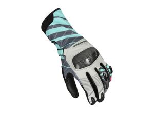 8718913129498 - Motorradhandschuhe Krown Schwarz-Minzgrün Damen