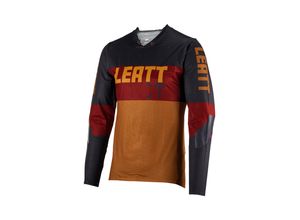 6009554019876 - - MTB Gravity 40 Jersey - Radtrikot Gr S braun