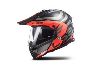 6923221113349 - Adventurehelm MX436 PIONEER EVO Adventurer Mattschwarz-Orange