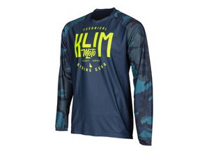 0687408013797 - KLIM Crossshirt Petrol Vivid Blau Camo S