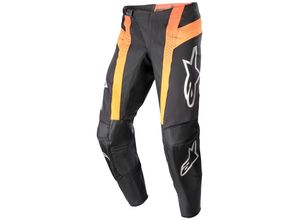 8059347080291 - Alpinestars Techstar Sein Motocross Hose - Schwarz Orange - 38 - unisex