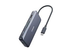 0848061024395 - PowerExpand+ 7-in-1 USB-C PD Ethernet Hub Gray