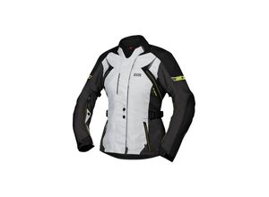 7630472607525 - Tour Liz-ST Damen Motorrad Textiljacke - Schwarz Grau Gelb - 3XL - female