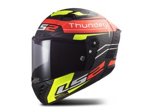 6923221123720 - Integralhelm FF805 THUNDER C ATTACK Mattrot-HiVis Gelb