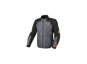 8718913122543 - Motorradjacke Notch Schwarz-Grau-Orange