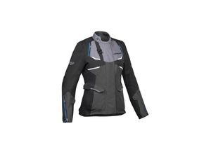 3661615497219 - Motorradjacke Eddas Grau-Schwarz-Blau Damen