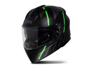 7630554961927 - iXS Integralhelm iXS iXS217 20 Mattschwarz-Grün Fluo