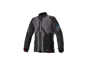 8059347096537 - Alpinestars Motorradjacke Alpinestars MONTEIRA DRYSTAR XF Tar Grau-Schwarz-Methyl Blau