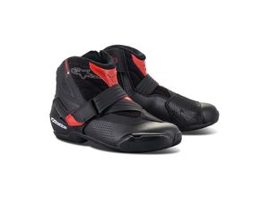 8059175345548 - Alpinestars SM-1 R V2 Vented Motorradschuhe - Schwarz Rot - 40 - unisex