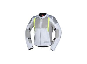 7630554903248 - Trigonis-Air Motorrad Textiljacke - Grau Gelb - L - unisex