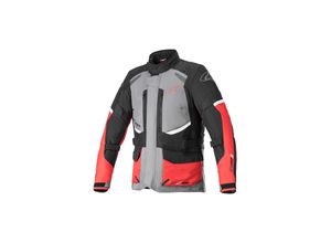 8059175398865 - Alpinestars Motorradjacke Alpinestars Andes V3 Drystar® Dunkelgrau-Schwarz-Hellrot