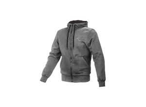 8718913069190 - Nuclone Motorrad Zip Hoodie - Grau - L - unisex