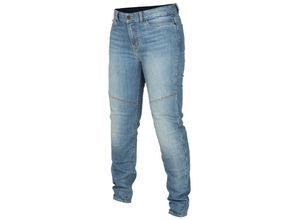 0840273704447 - KLIM Motorradhose Betty Tapered Stretch Denim Ice Blau Damen