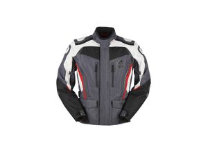 3435980313494 - Motorradjacke Apalaches Schwarz-Grau-Rot